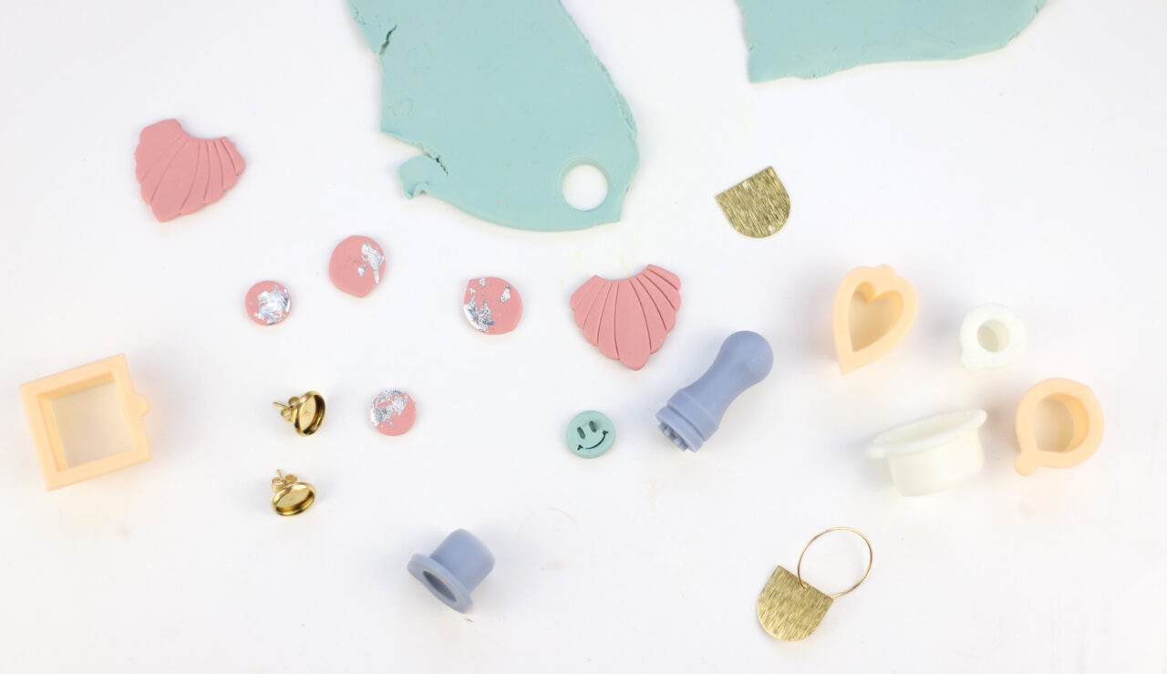 Ohrringe aus Fimo selber basteln mit dem DIY Schmuck Starter Set